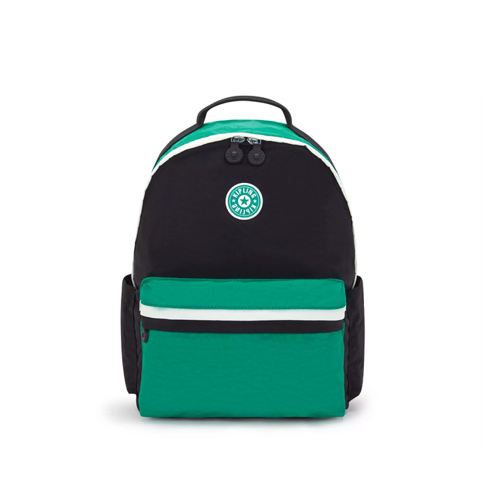 키플링 Damien 랩탑 백팩 KI7826-6NT Deep Green Black Block - 폴로믹스